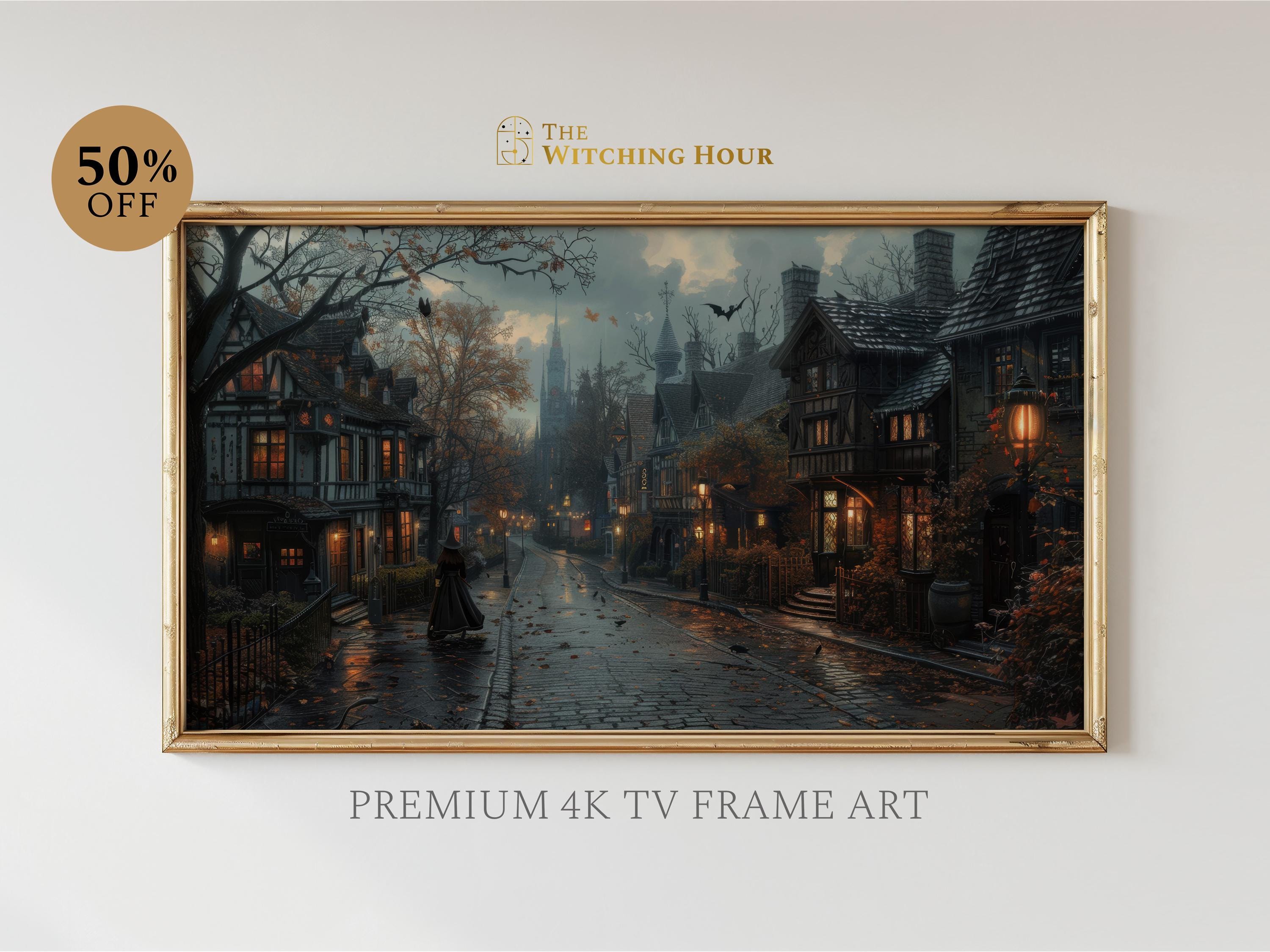 Witch Haunted Village for Samsung Frame TV Art | Spooky Gothic Dark ...