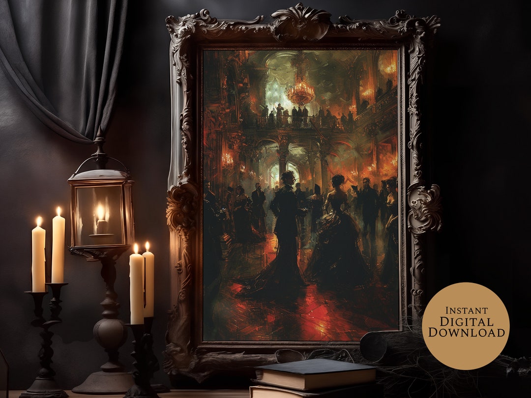 Vampire Decor Dracula Ball Midnight Gothic Art Dark Art Gothic Wall ...