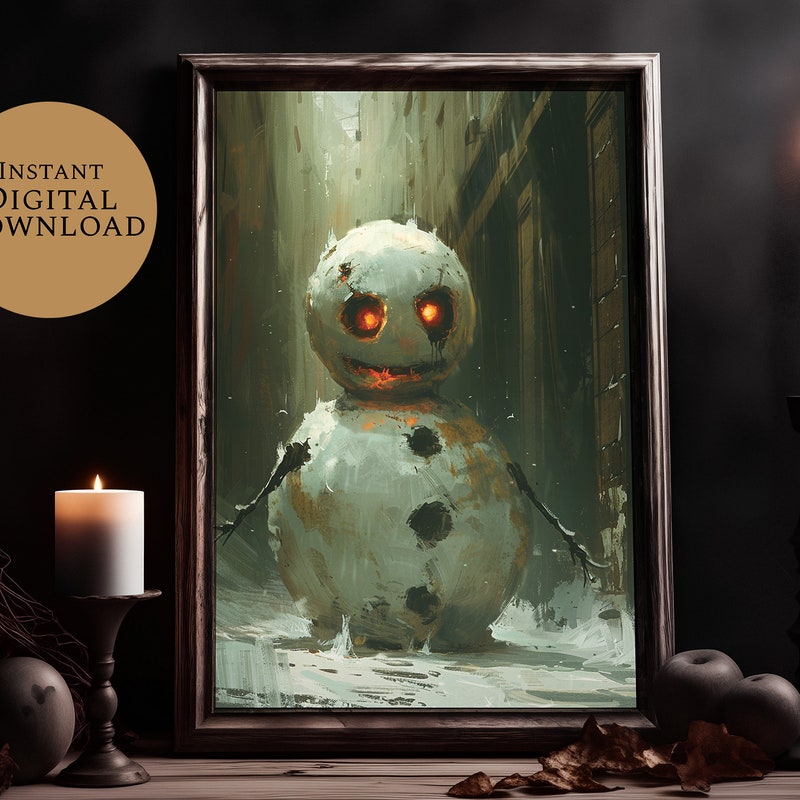 Creepy Snowman - Etsy