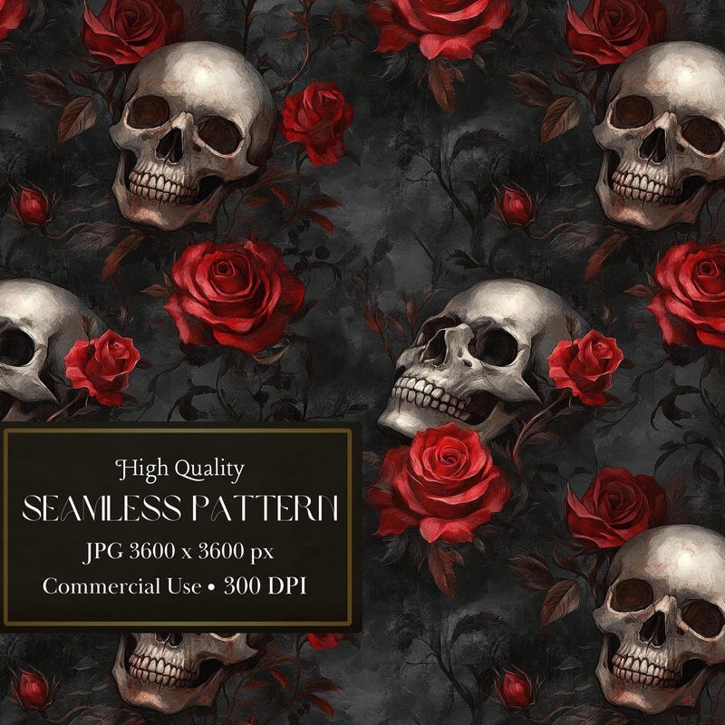 Gothic Wall Paper Skulls - Etsy UK