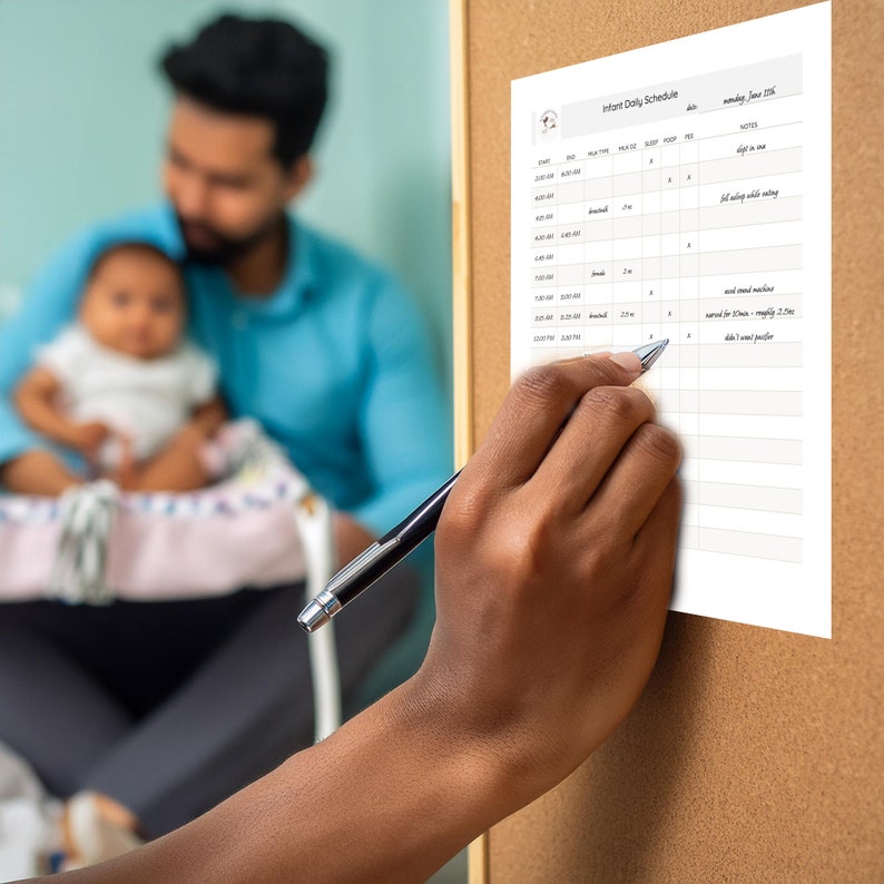 Little One's Daily Routine: Infant Schedule to Print at Home. Baby ...