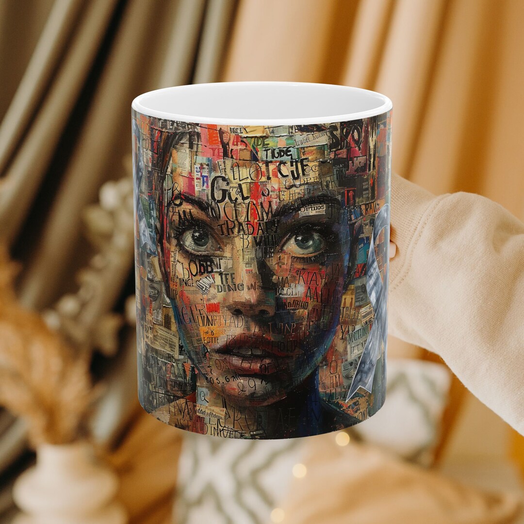 Vibrant Schizophrenia Awareness Mug, Mental Health Mug, Vibrant ...