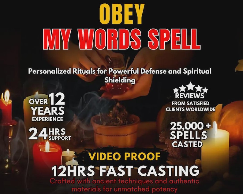OBEY MY WORDS Spell | Control Mind | Influence Actions | Power Command ...