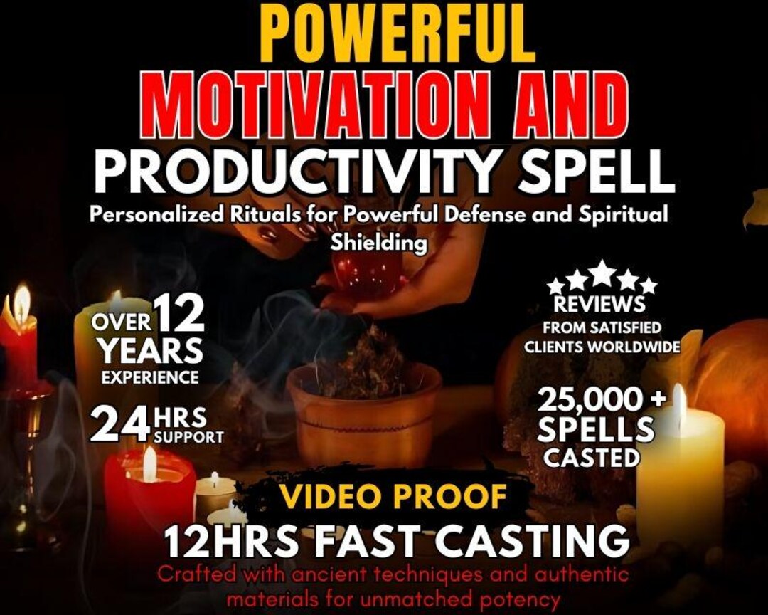 Powerful MOTIVATION & PRODUCTIVITY SPELL | Ignite Focus + Drive ...