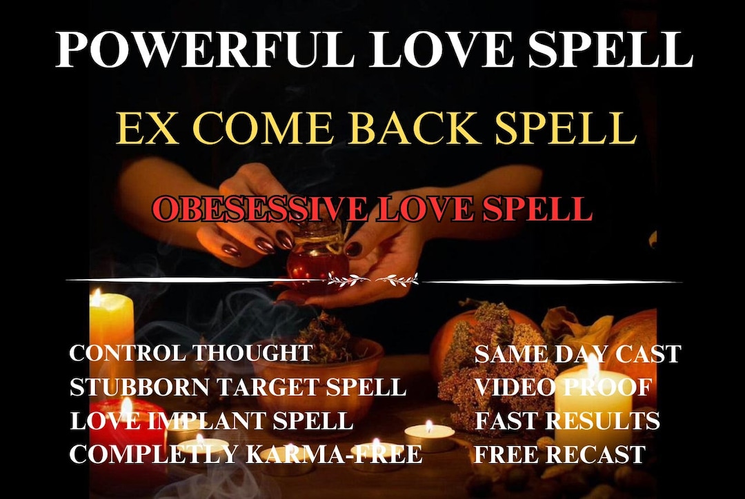 BINDING LOVE SPELL, Love Spell, Obsession Spell, Same Day Spell ...