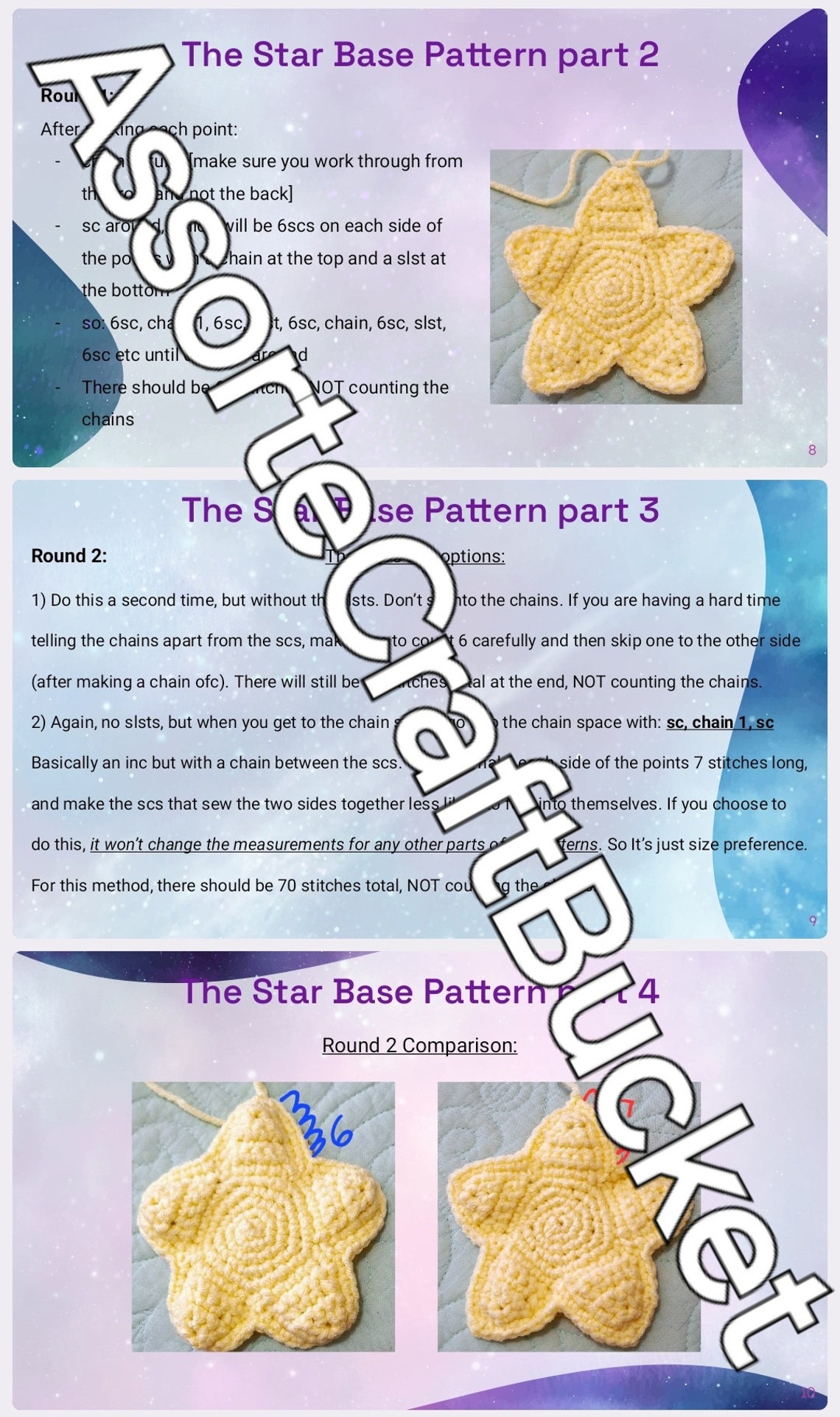 Mamar Paper Mario N64 Stars Crochet Pattern Star Doll Plush Craft Cute ...