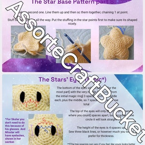Mamar Paper Mario N64 Stars Crochet Pattern Star Doll Plush Craft Cute ...