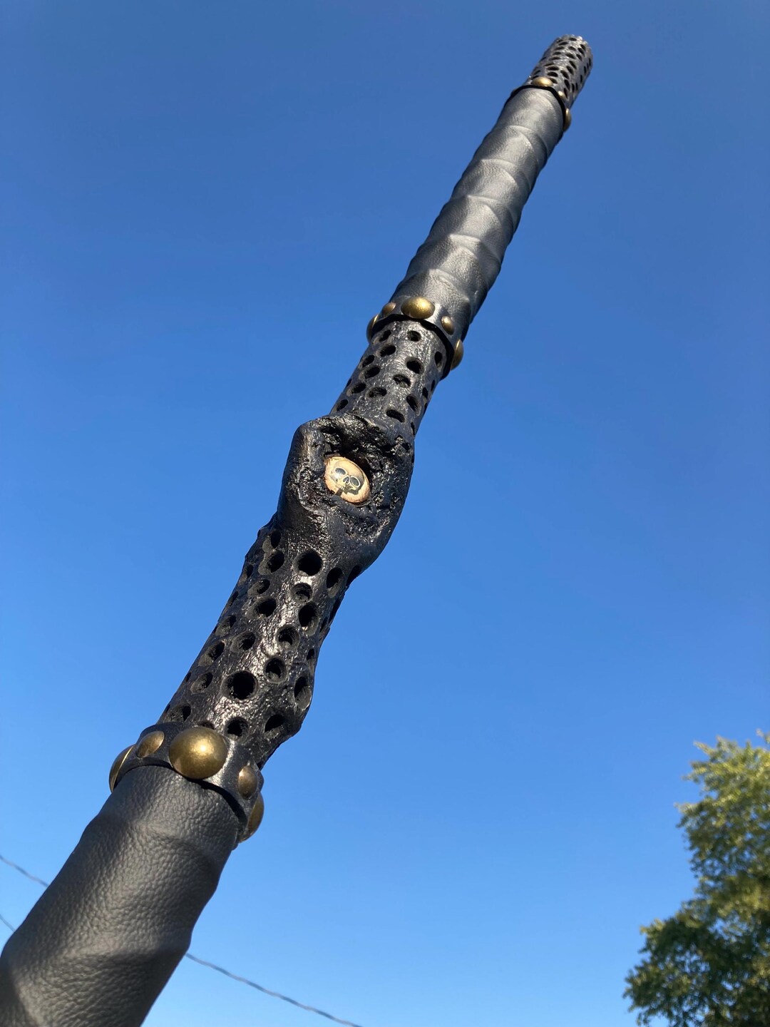 Necromancer Staff With Colored Sphere* Made to Order Item - Etsy