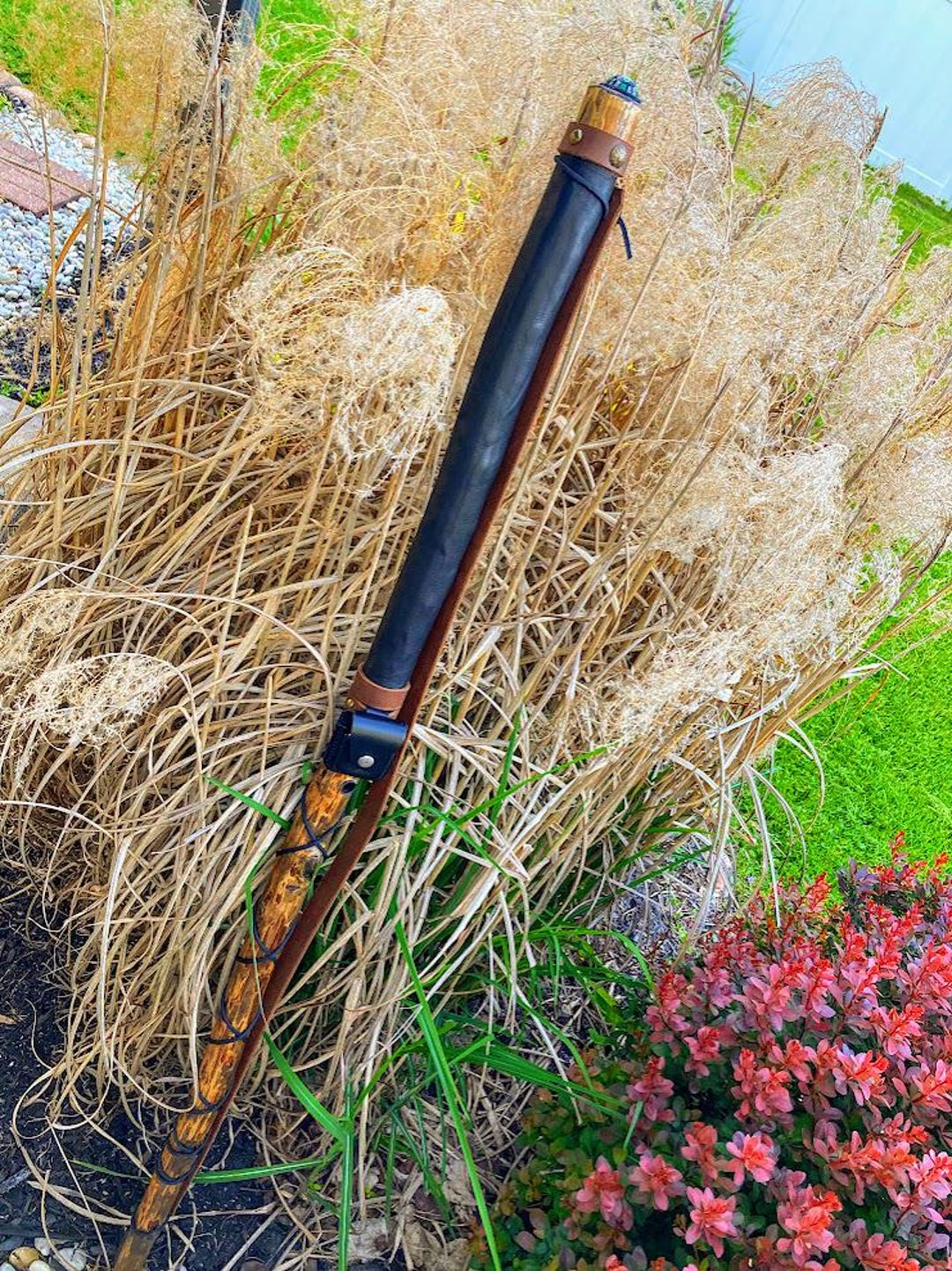 Outdoor Survival Walking Staff With USB Rechargeable O-light, Firesteel ...