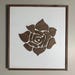 Handmade Rose Flower Pattern Wood Rose Wall Art Hanging Decor Black ...