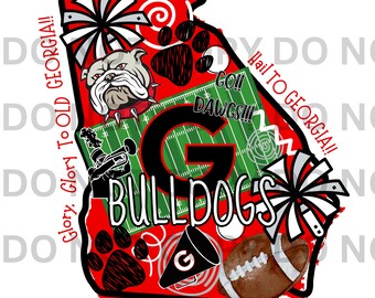 Georgia Bulldogs PNG, Sublimation, Digital Download - Etsy