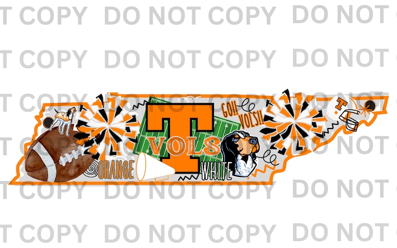 TENNESSEE VOLS PNG - Etsy