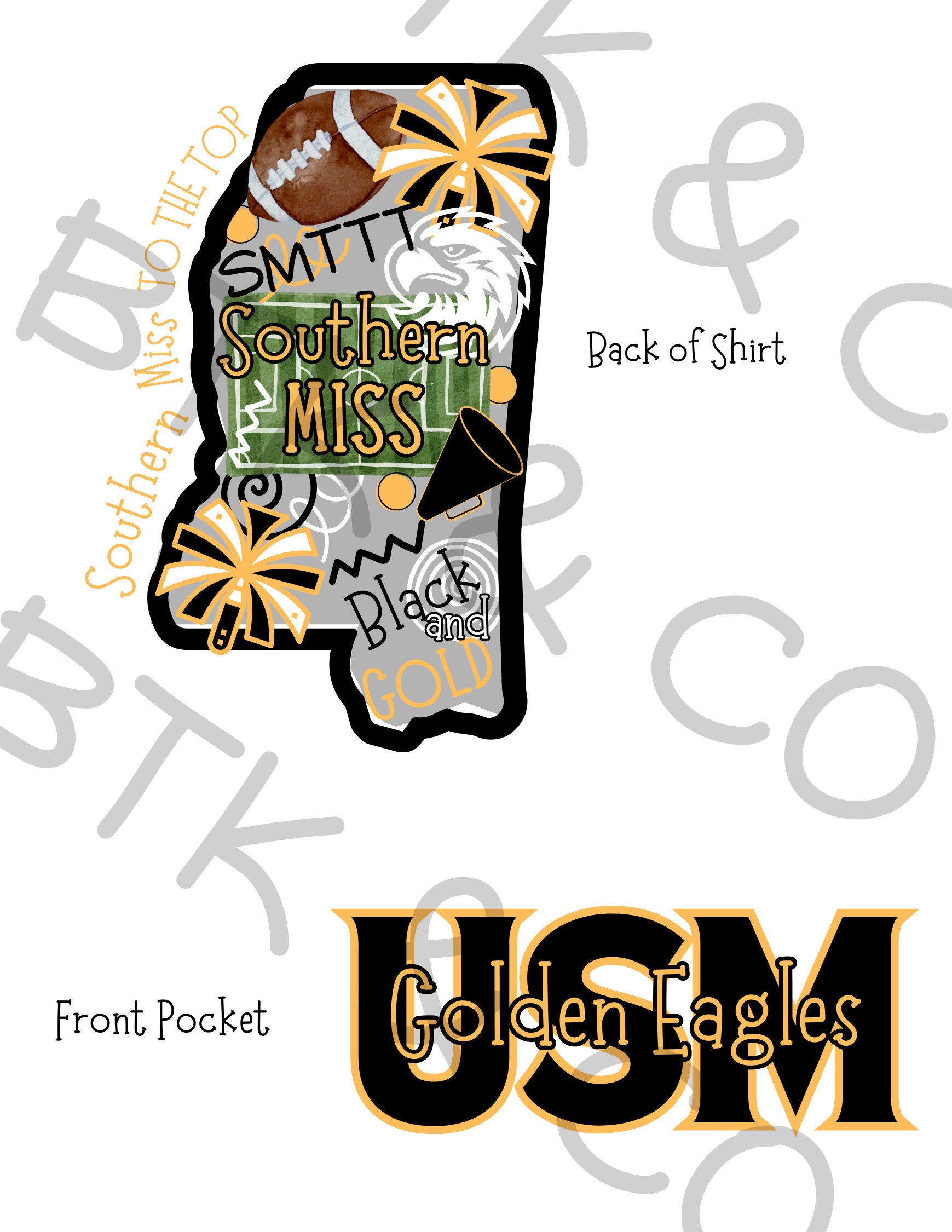 Southern Miss PNG FILE - Etsy