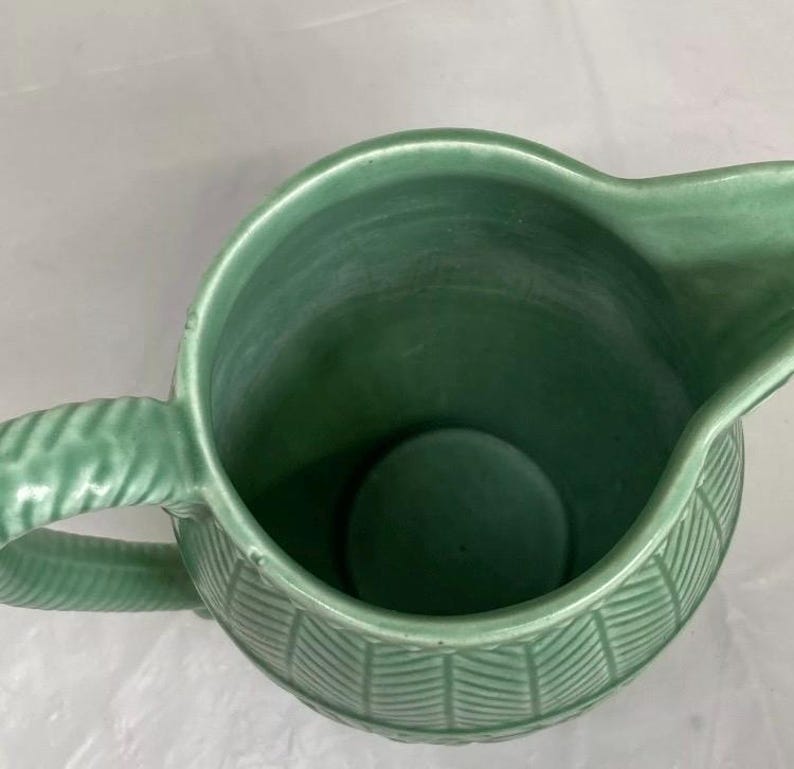 Falcon Ware Sylvac Jug 360 Green 16cm Pitcher Vase Vintage Floral ...