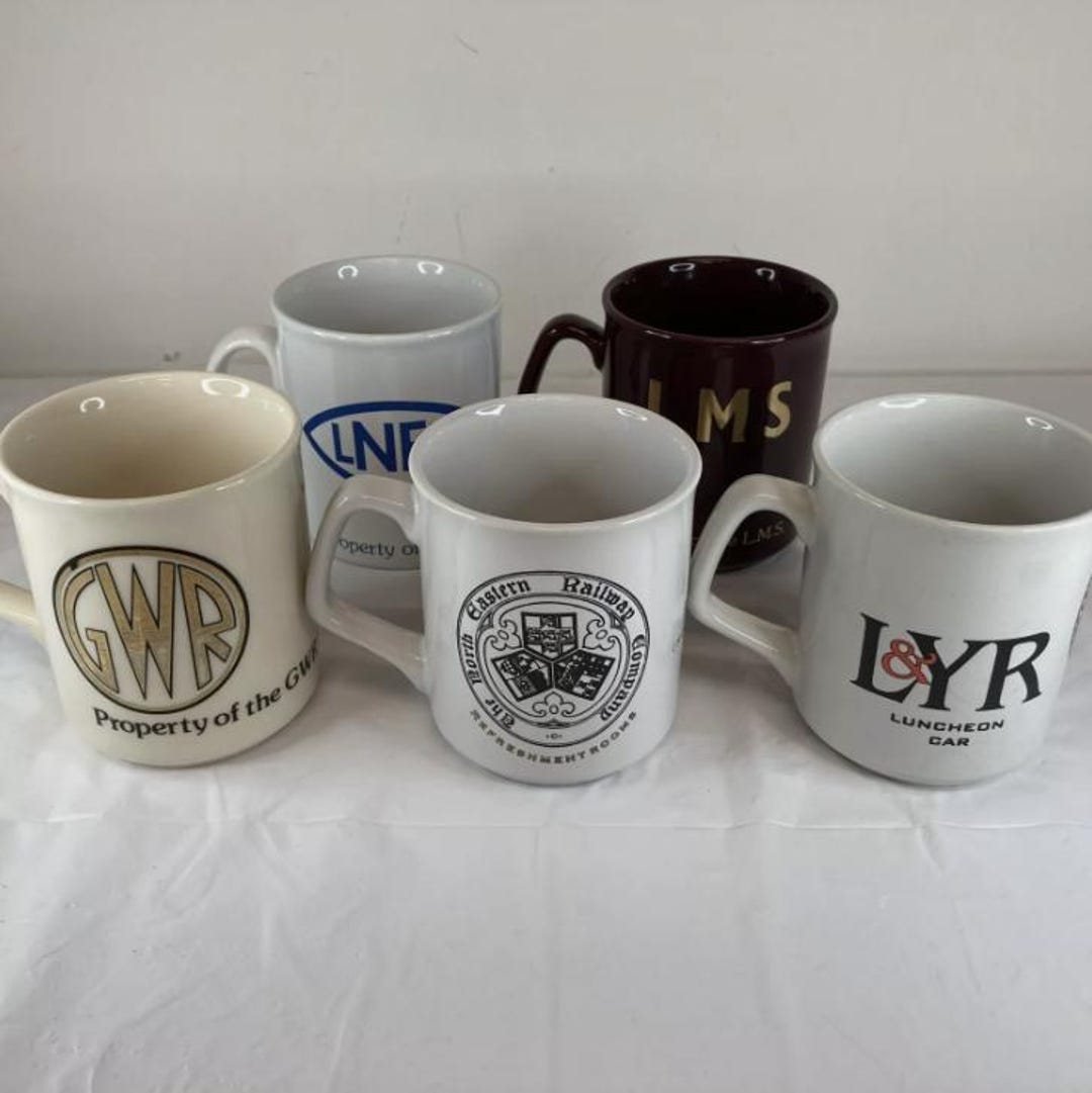 Assorted Railwayana Mugs by Tams England Gwr Lms Lyr Lner Ner Vintage ...