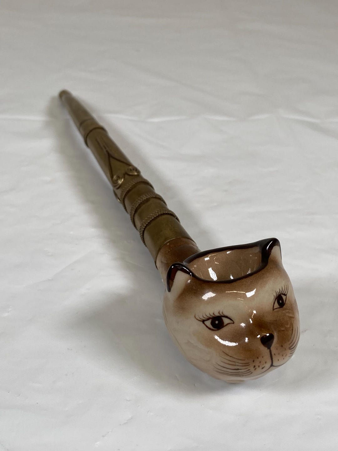 Vintage Ceramic Cat Head Tobacco Pipe Decorative - Etsy UK