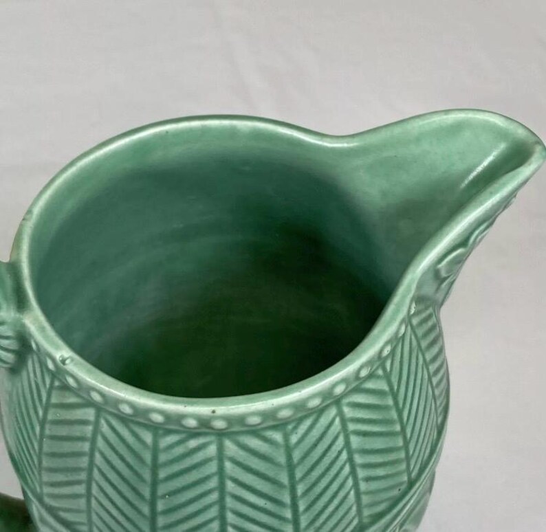 Falcon Ware Sylvac Jug 360 Green 16cm Pitcher Vase Vintage Floral ...