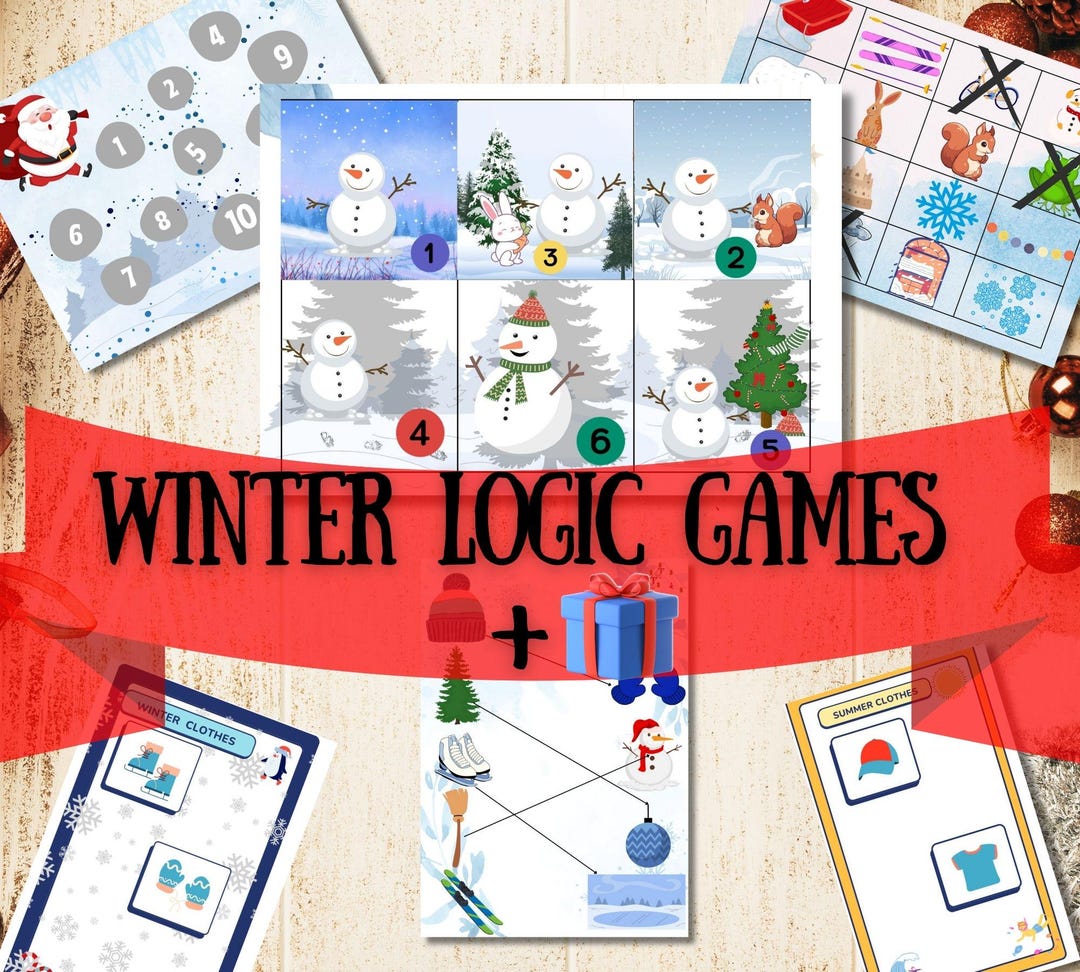 Printable Winter Activity Bundle for Kids | Educational Worksheets for ...