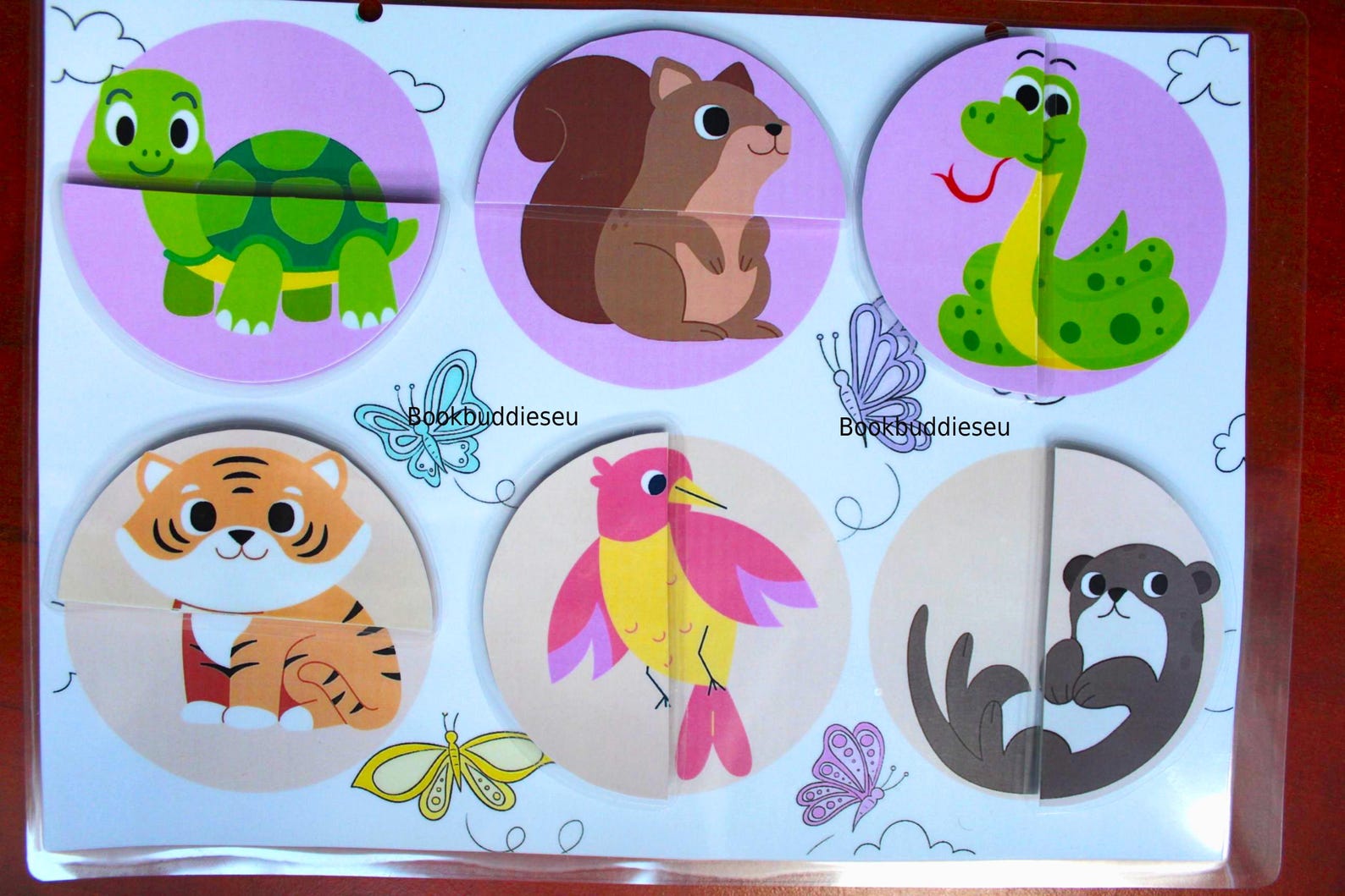 Ocean Forest Animals Matching Game for Kids ,mollusks, Worms Ducks ...