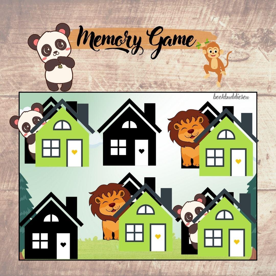36 Matching Cut-out Elements, Memory Game, Visual Skills & Educational ...