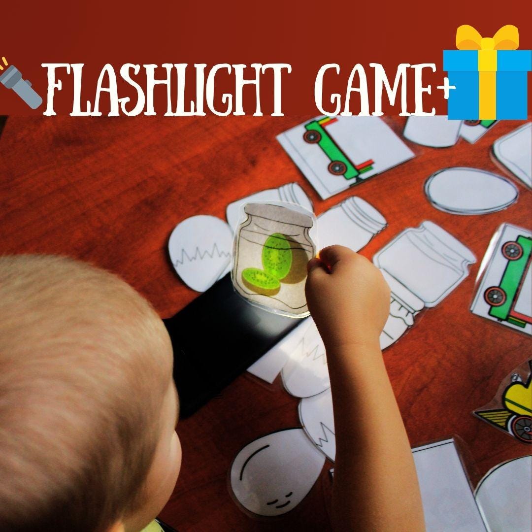 Flashlight Game | 32 Elements | Animals, Dinosaurs, Fruits Bonus Train ...