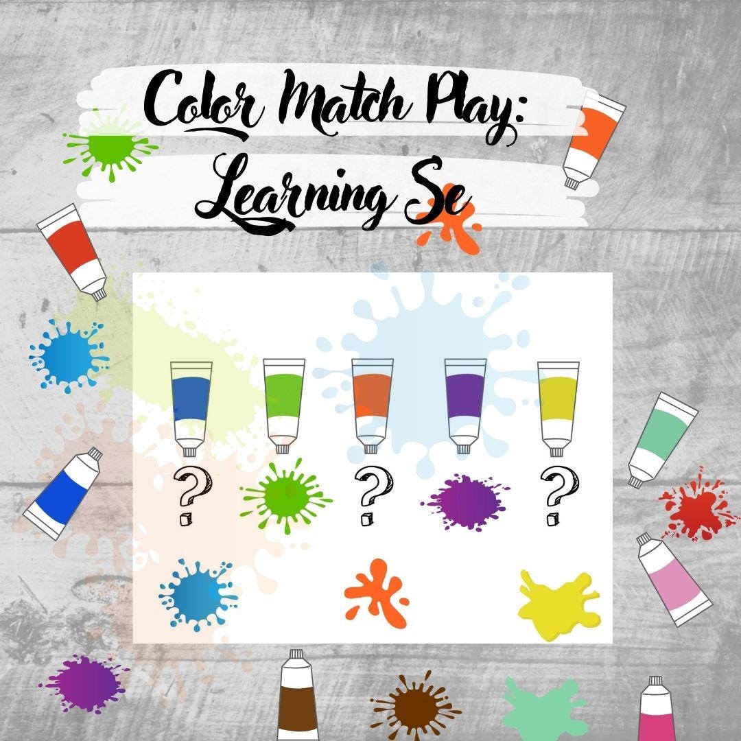 Interactive COLORS Bundle, Matching Games, Sorting Cards, and ...