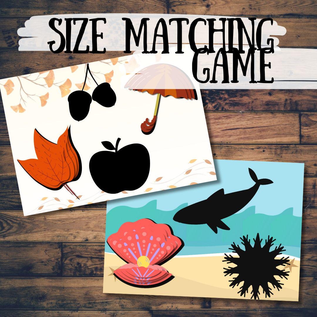 Seasonal Matching Game | Summer & Fall Activities for Kids | Printable ...