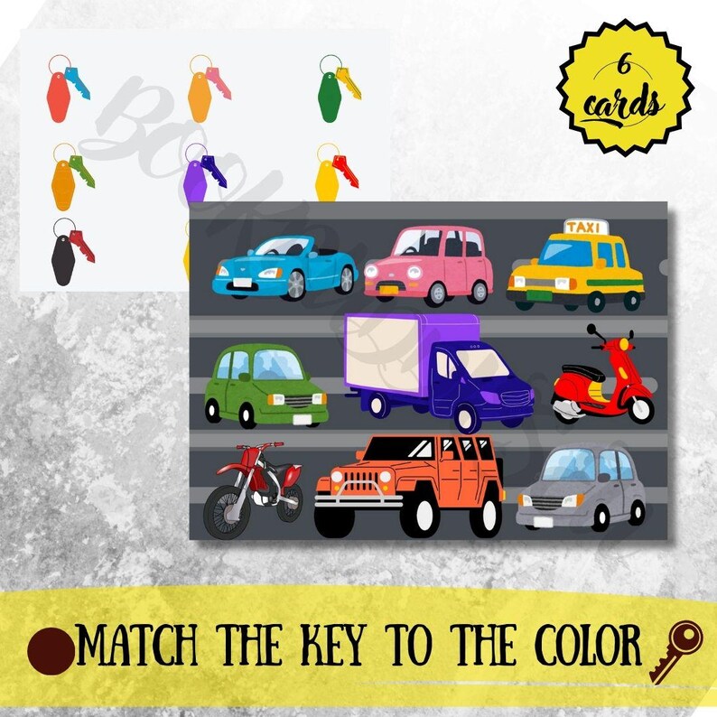 Transportation Busy Book Pages | Toddler Car Activities | Land Water ...