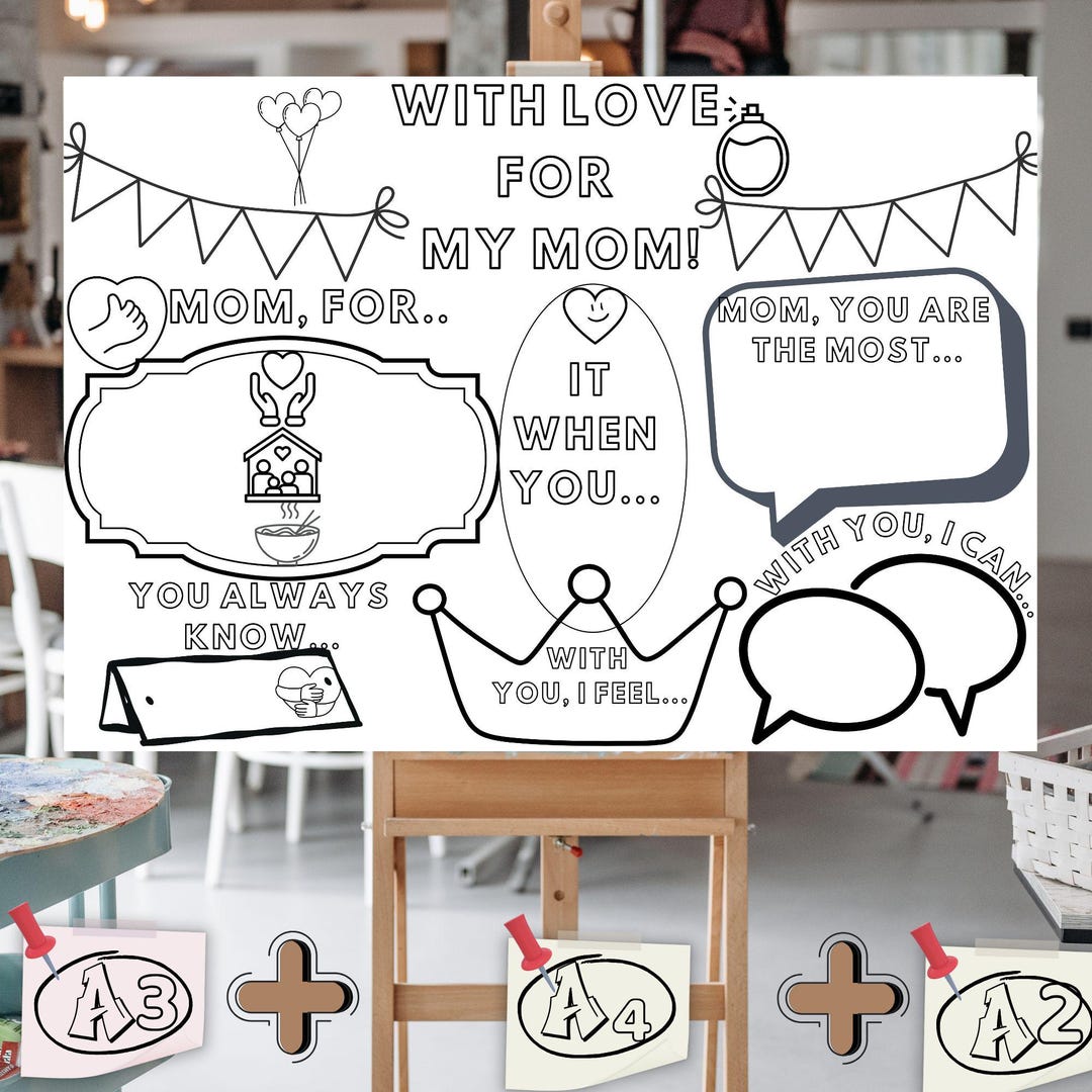 All About Mom and Dad Printable Poster Set | Mother's Day and Father's ...