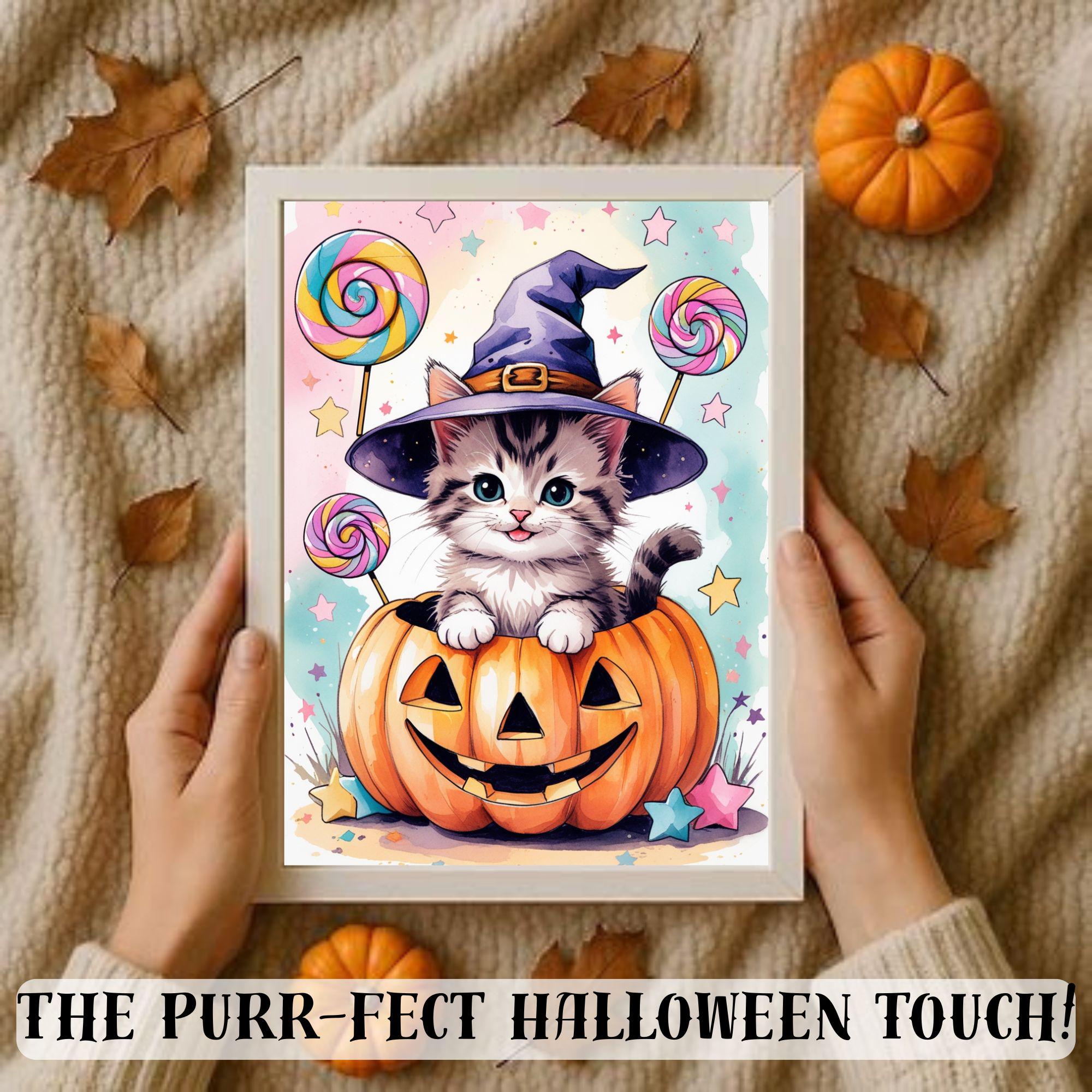 Cute Halloween Posters for Kids Set of 3 | Non-scary Wall Art Prints ...