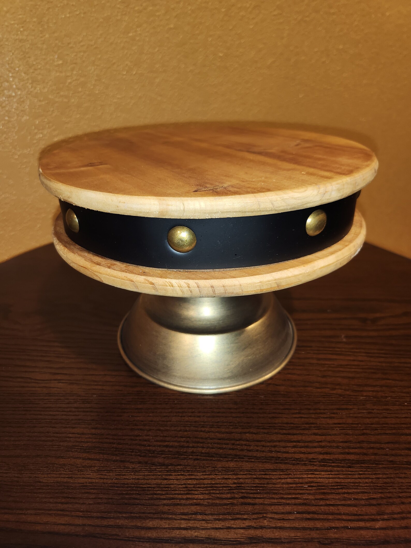 Gold Studded Wood Riser - Etsy