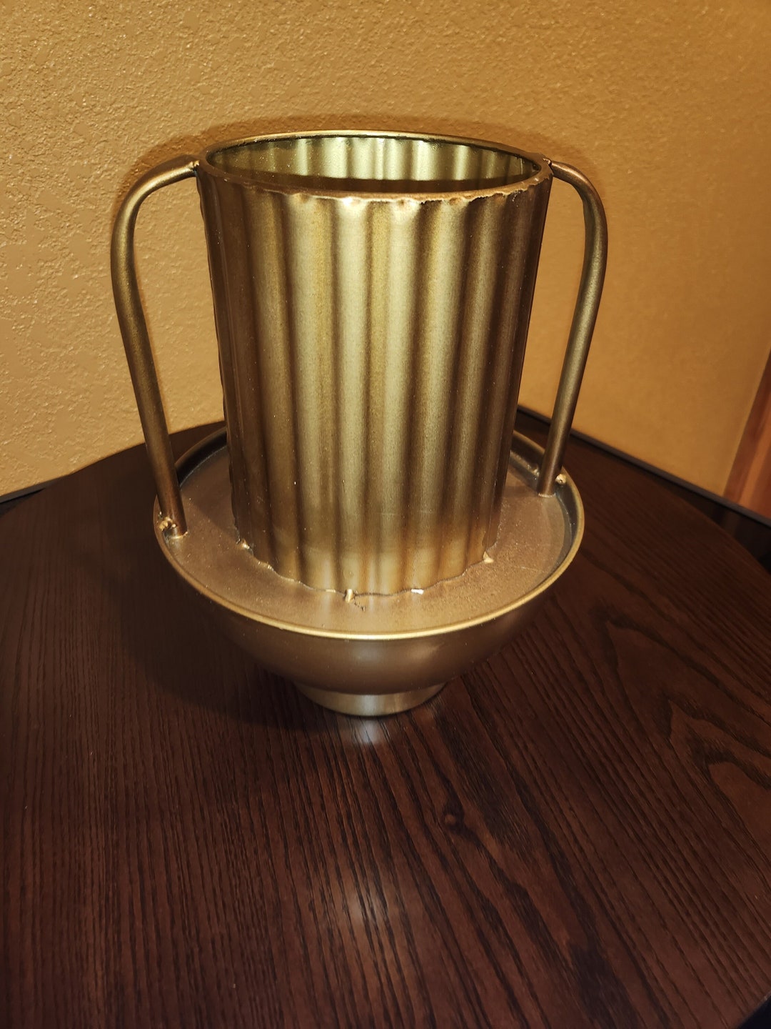 Gold Metal Two Handle Pot - Etsy