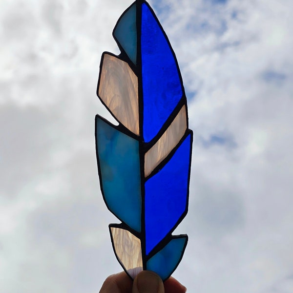 Glass Feather - Etsy