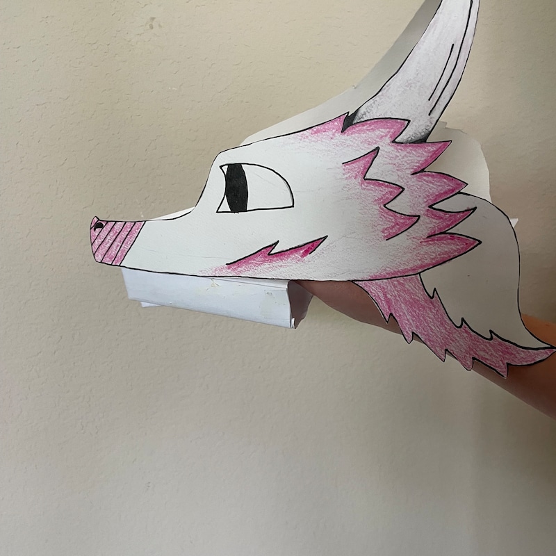 Dragon Puppet Paper - Etsy