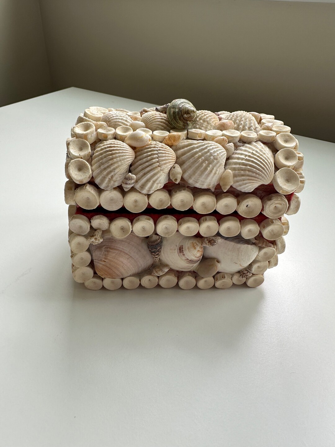 Vintage Sailor’s Valentine Shell Box - Etsy