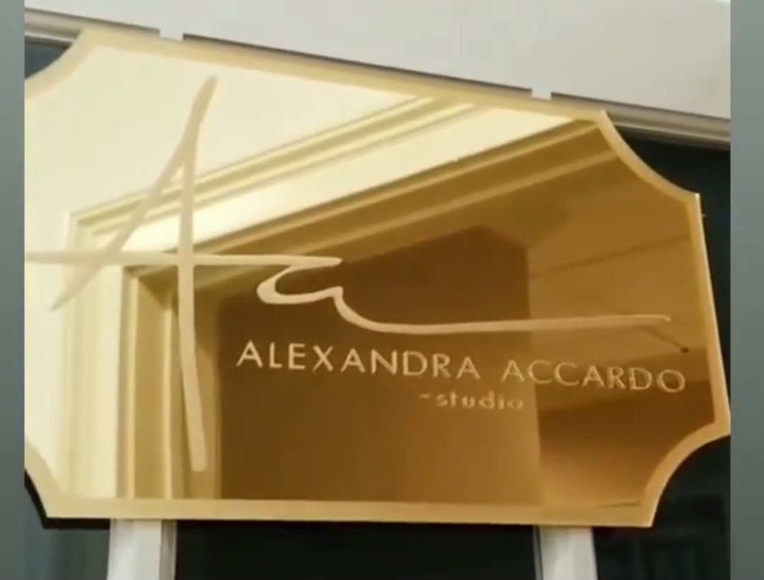 Custom Engraved Logo /name Mirror - Etsy