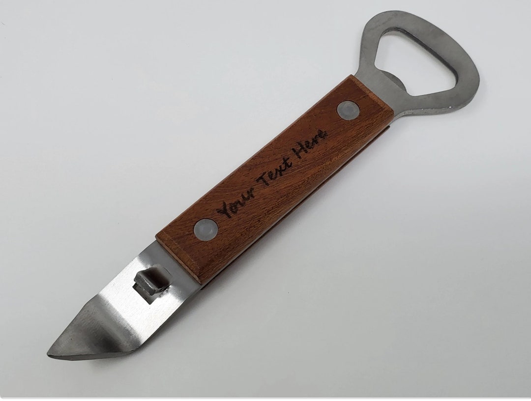 Custom Laser Engraved Wooden & Stainless Steel High Quality Can/bottle ...