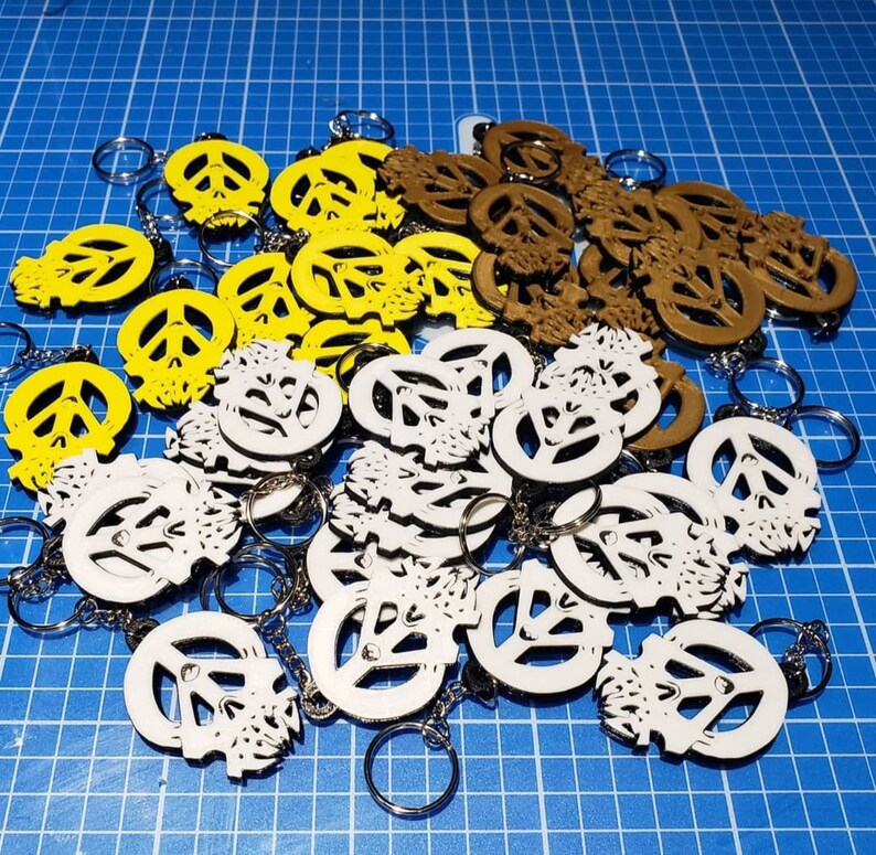 Lot of 10 3D Printed Custom Logo Keychains - Etsy