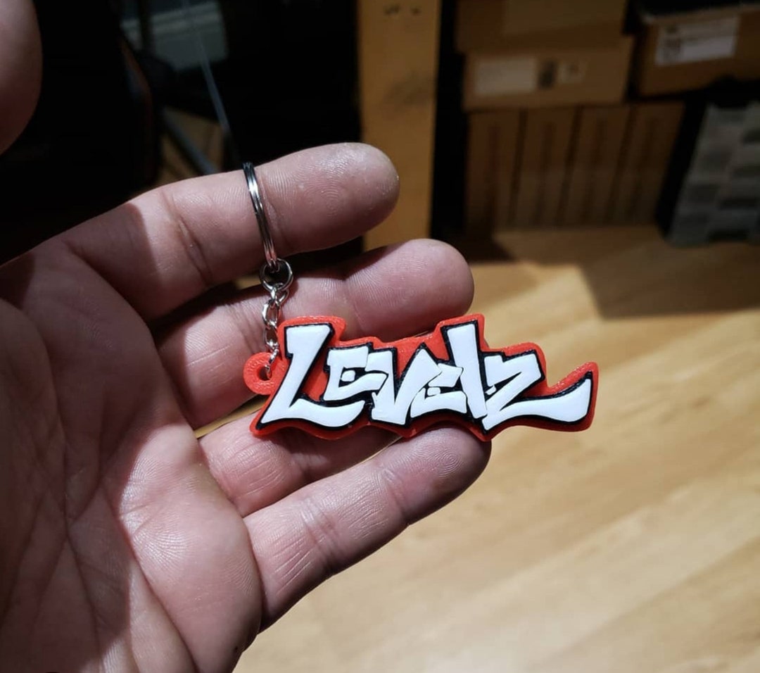 Lot of 10 3D Printed Custom Logo Keychains - Etsy