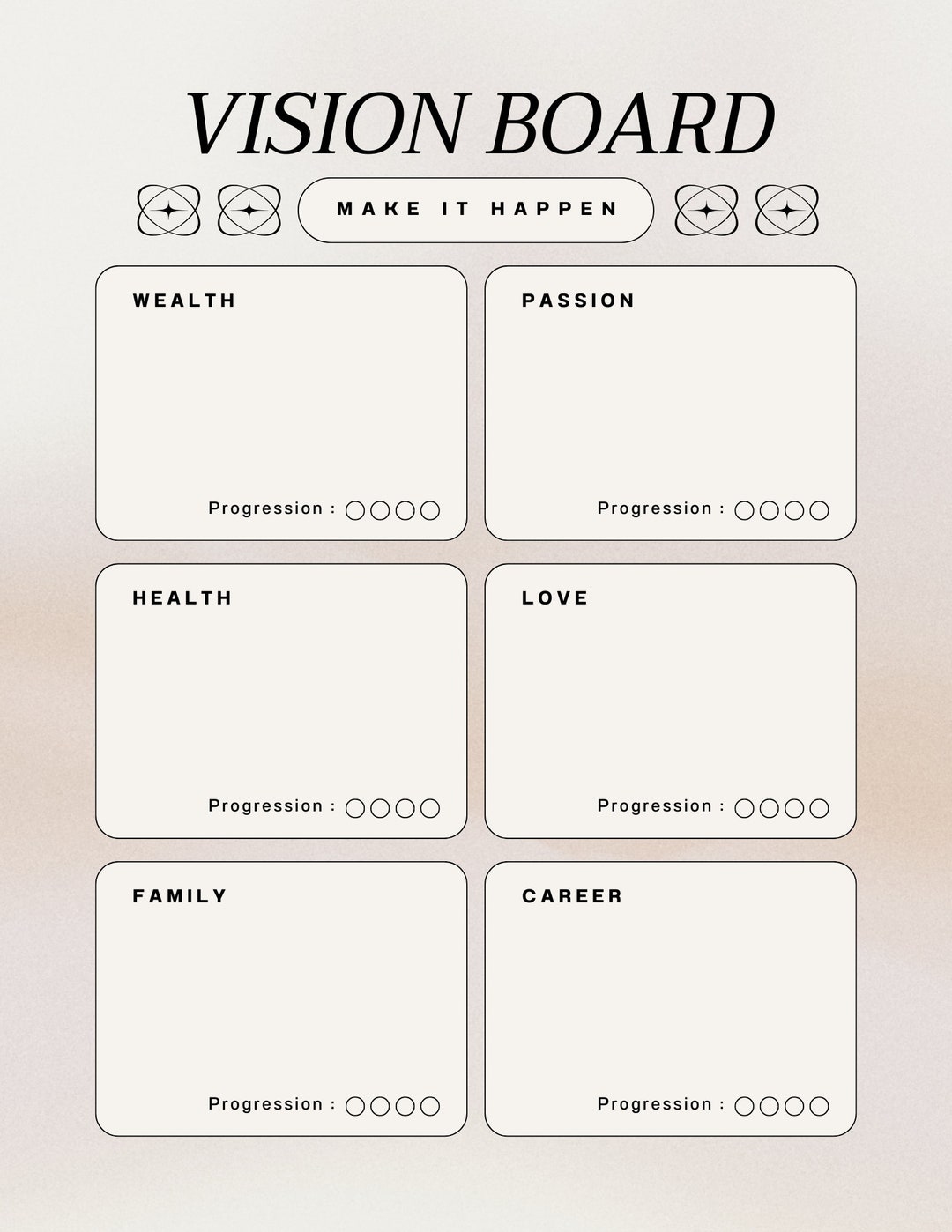 Vision Board to Achieve Your Goals - Etsy