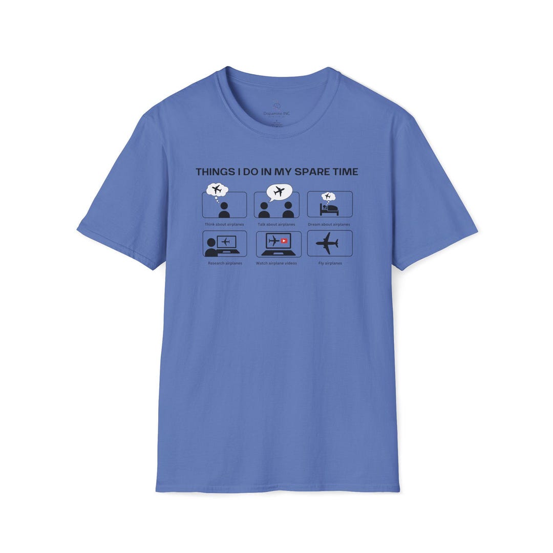 Airplane Lover T-shirt | Funny Aviation Graphic, Pilot Gift - Etsy