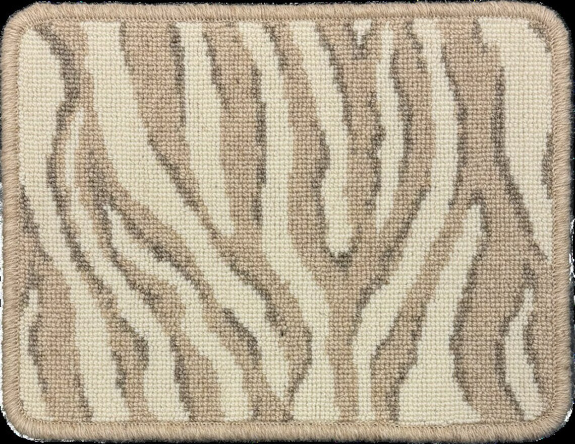 Custom Wool Area Rug, "spots" or "stripes," Animal Print Serged Area ...