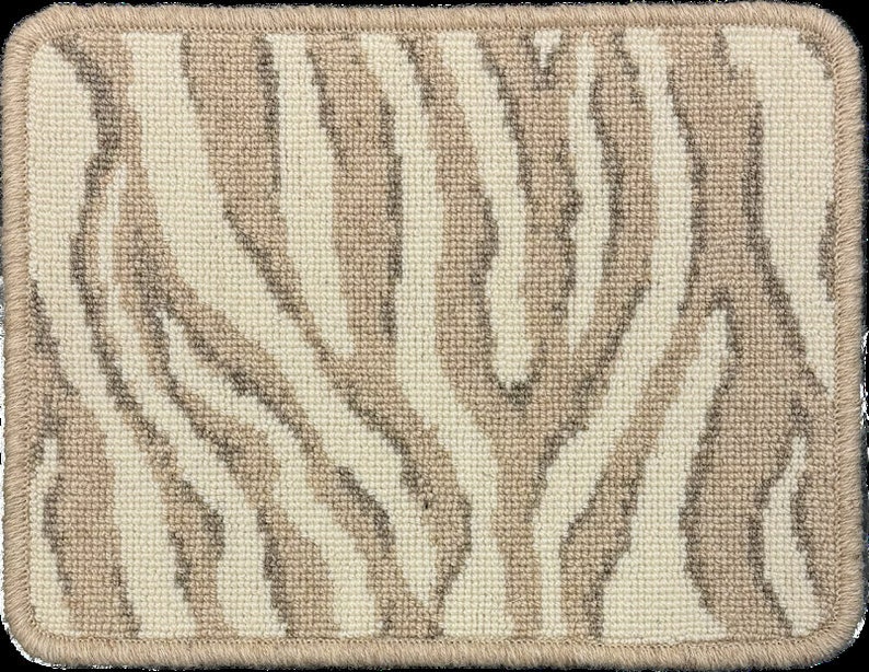 Custom Wool Area Rug, "spots" or "stripes," Animal Print Serged Area ...