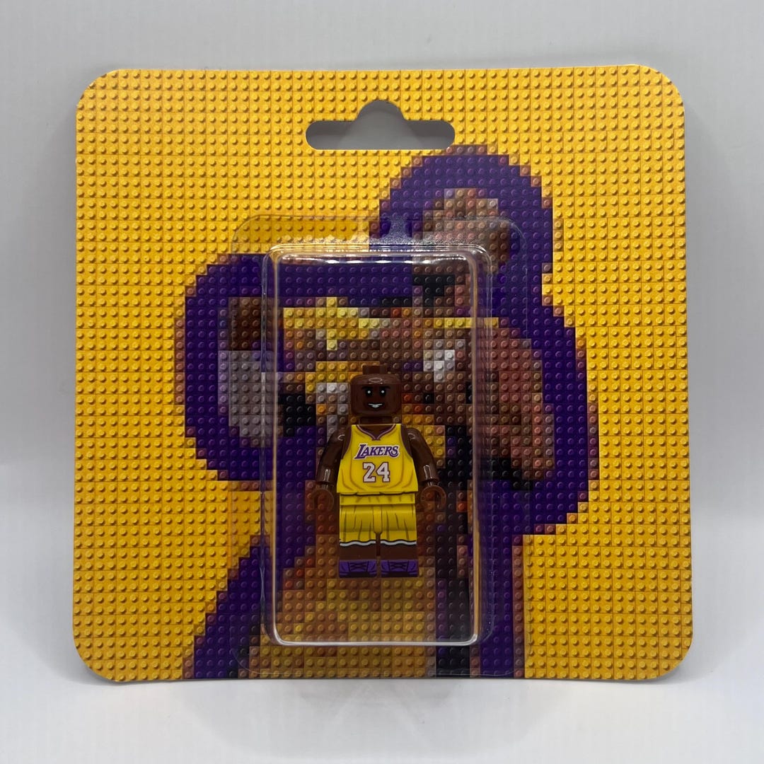 Kobe Bryant Custom Handmade Minifigure Collectible Lakers Yellow Jersey ...