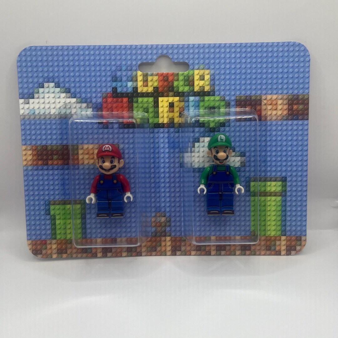 Super Mario Bros Mario and Luigi Custom Handmade Minifigure Collectible ...
