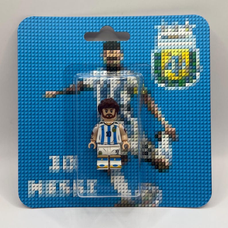 Lionel Messi Argentina Custom Minifigure Collectible World Cup Champion ...