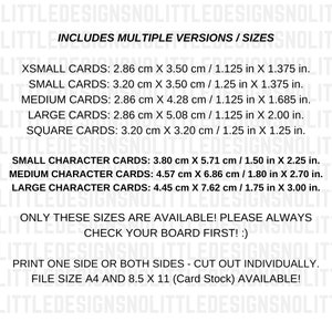 Custom Guess Who Game Template: Printable Editable Cards (canva) - Etsy
