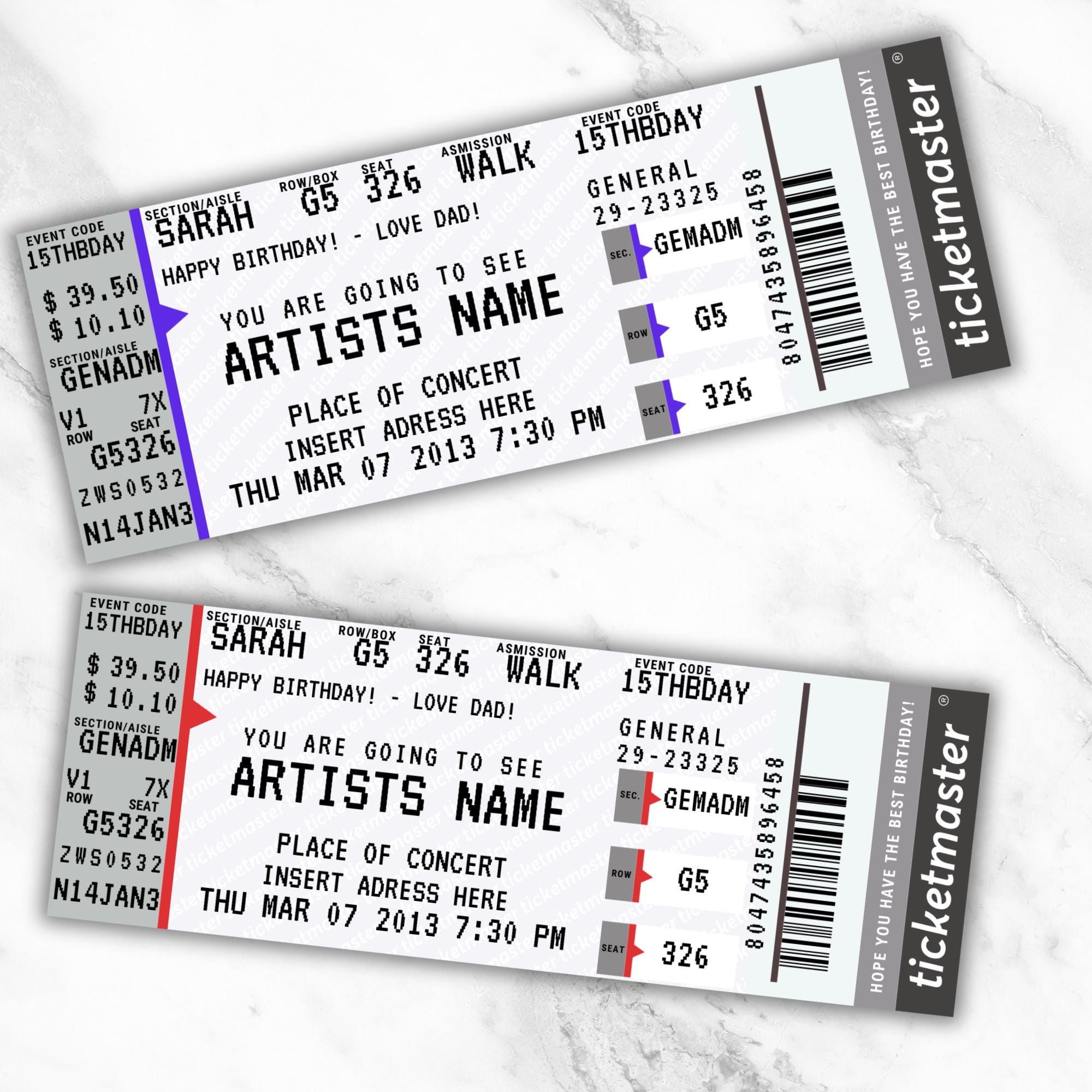 Plantilla De Boletos De Ticketmaster Ticket Theater Ausgeschnittene
