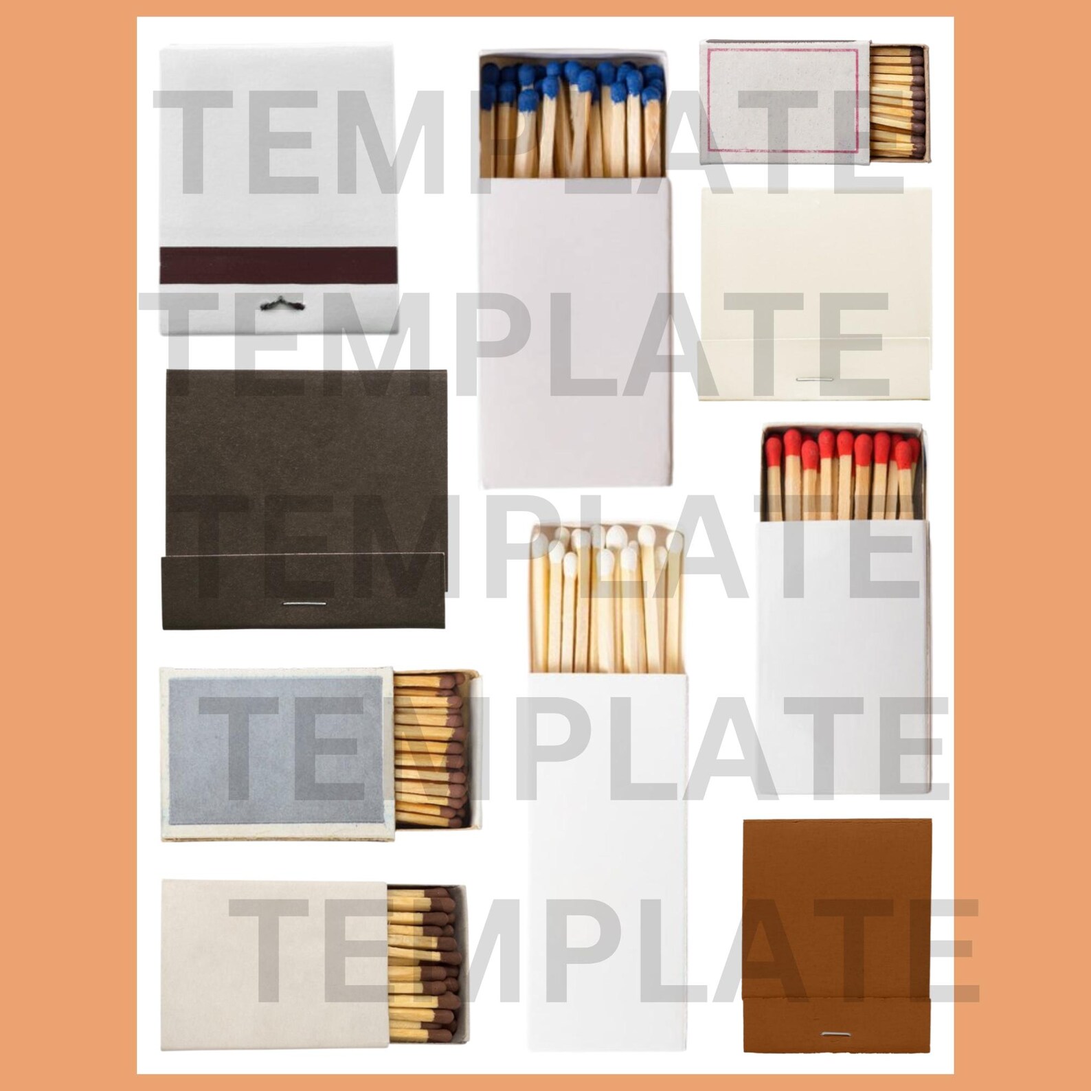 Matchbook Art Print Template: DIY Keepsake (canva, PDF) - Etsy