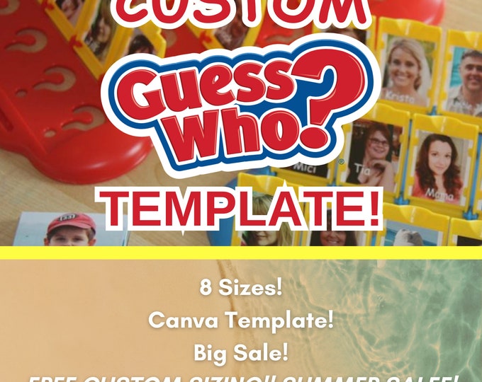Guess Who 2.0 editable personalizado - ¿Adivina quién imprimible ...